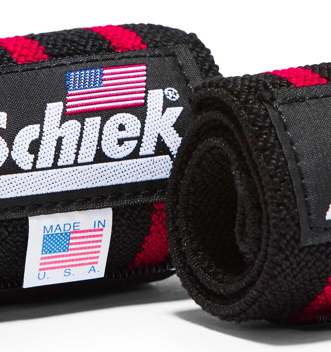 Red and Black 12in Wrist Wraps | Arrive Nutrition Center